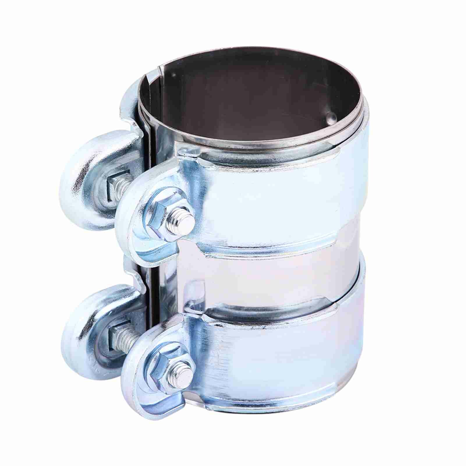 2-дюймовый хомут для выхлопной трубы турбонаддува из нержавеющей стали с болтами, соединитель трубы глушителя, прочный и долговечный хомут для автомобильных выхлопных систем