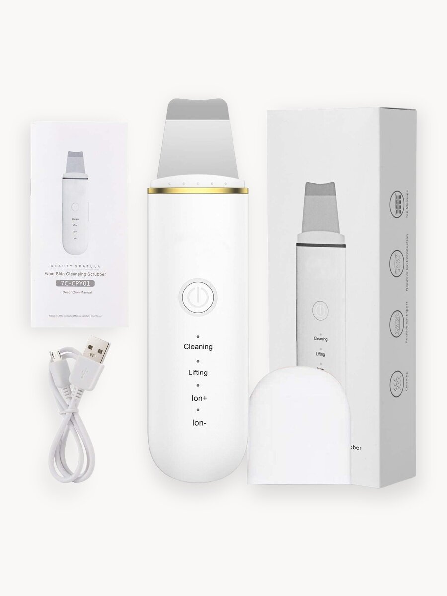 Xiaomi ультразвуковой скрабер для лица, Электрический очиститель пор, Белый