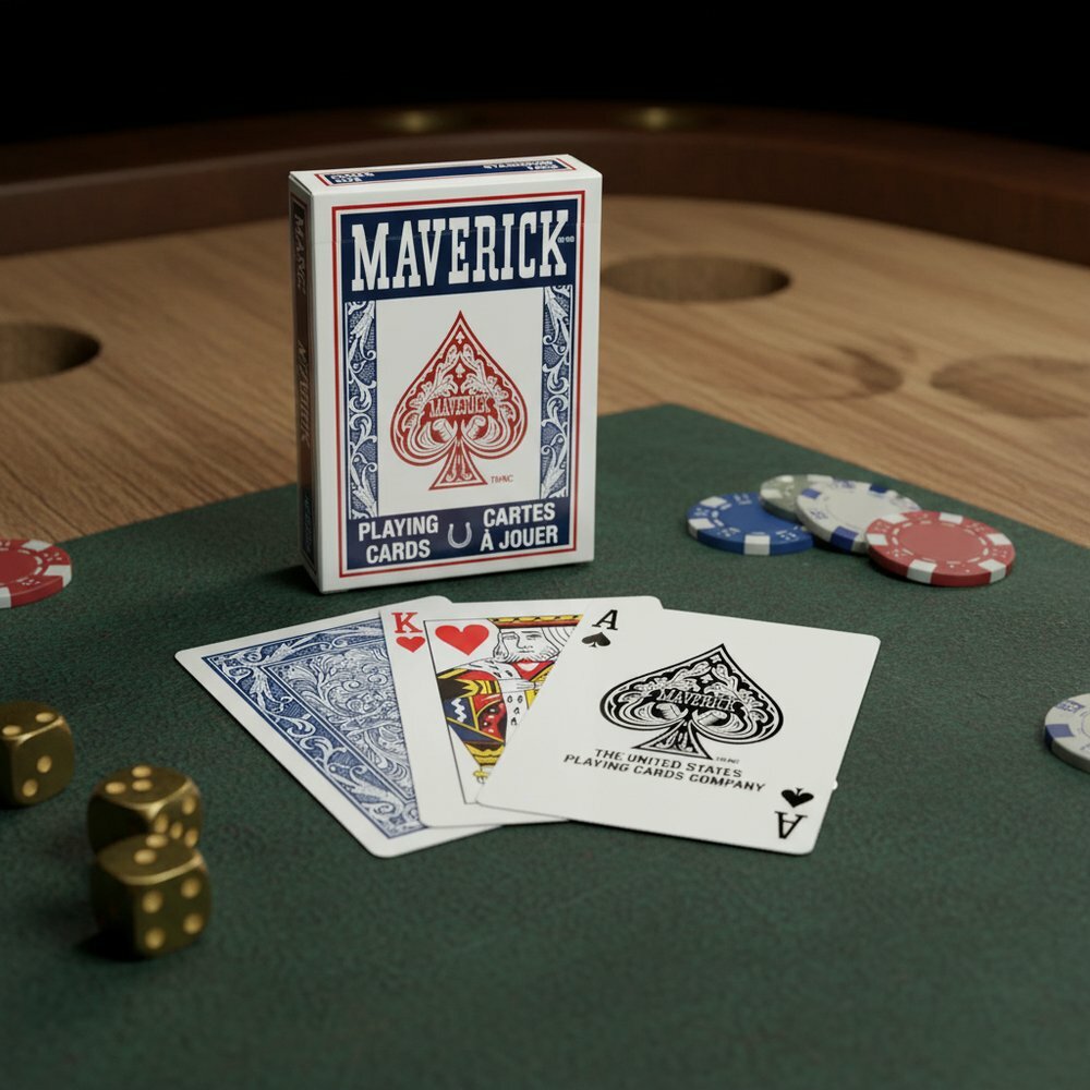 Карты "Maverick Standard Index Blue" 62260 US Games Systems, Китай