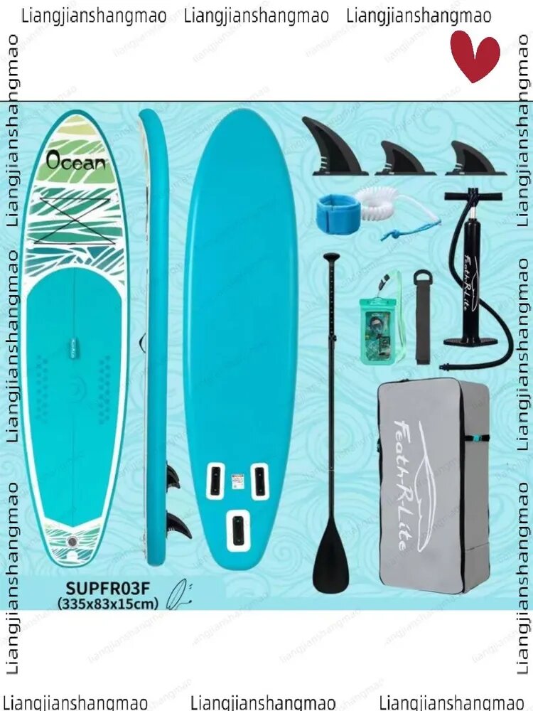 Доска для серфинга Ocean SUPFR03F (335x83x15cm) для начинающих, для волн, комплект