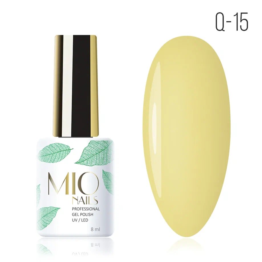 Гель-лак MIO Nails №Q-15 Лимонный цветок 8 мл светло-жёлтый оттенок