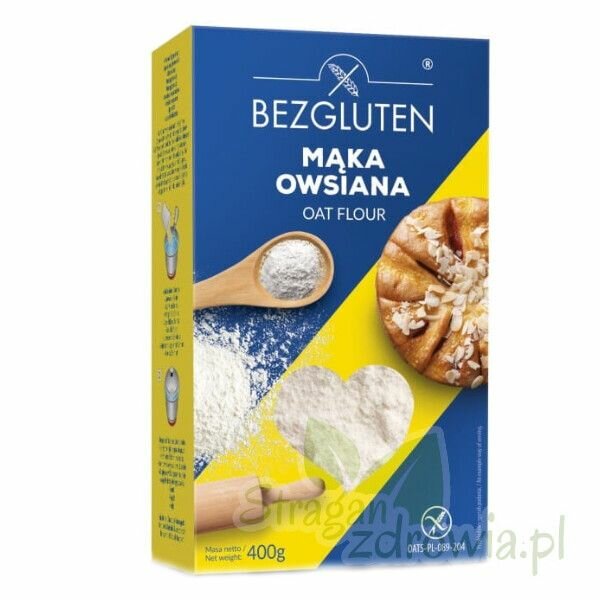 Овсяная мука без глютена Bezgluten, 3шт x 400г