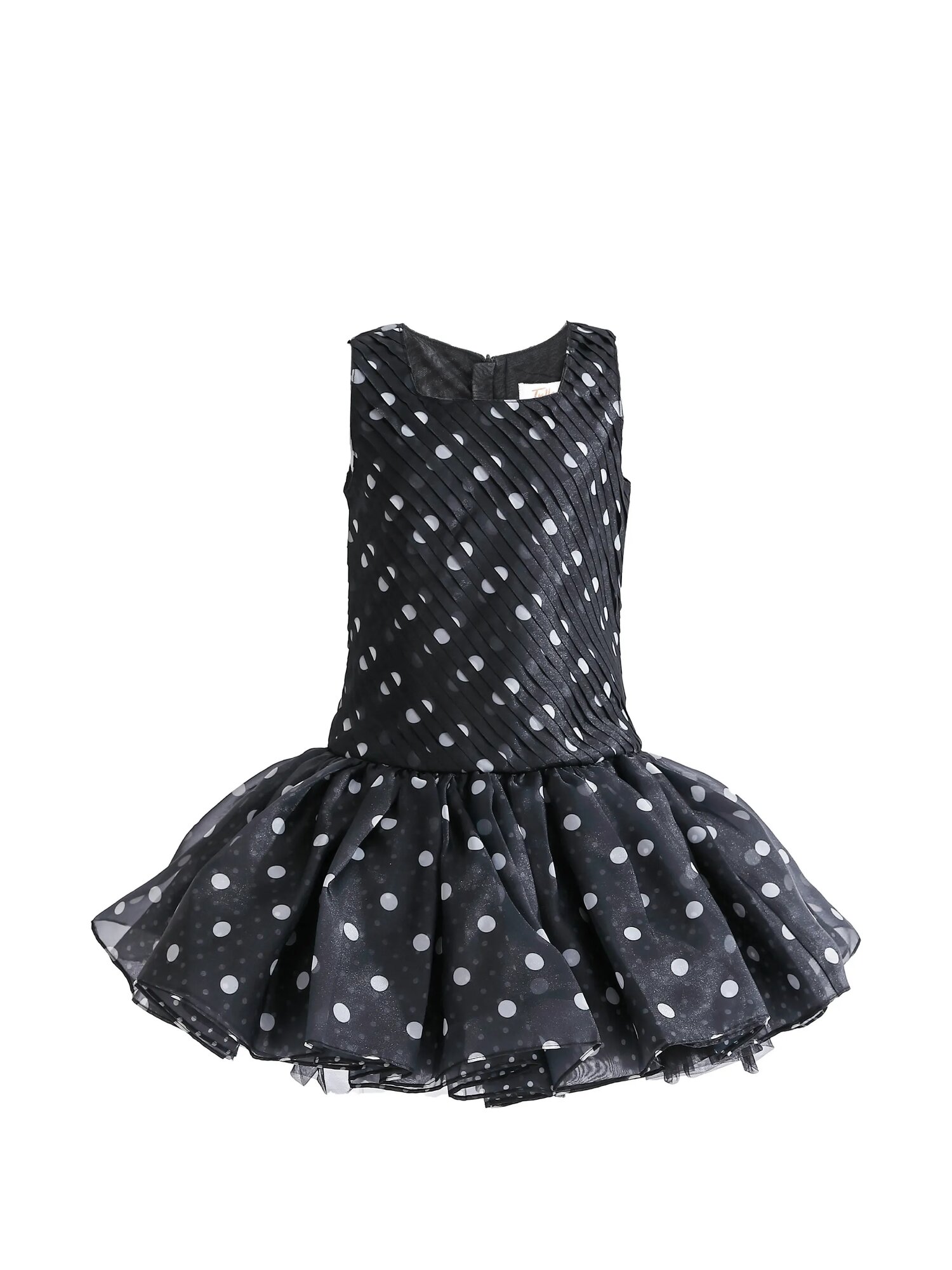 Платье Polka-dot pleated dress