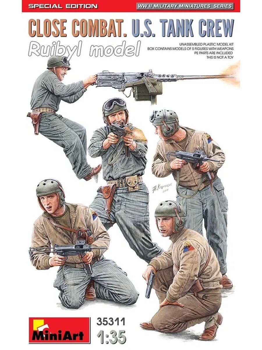MiniArt 1/35 Экипаж американского танка ближнего боя специального выпуска Модель 35311