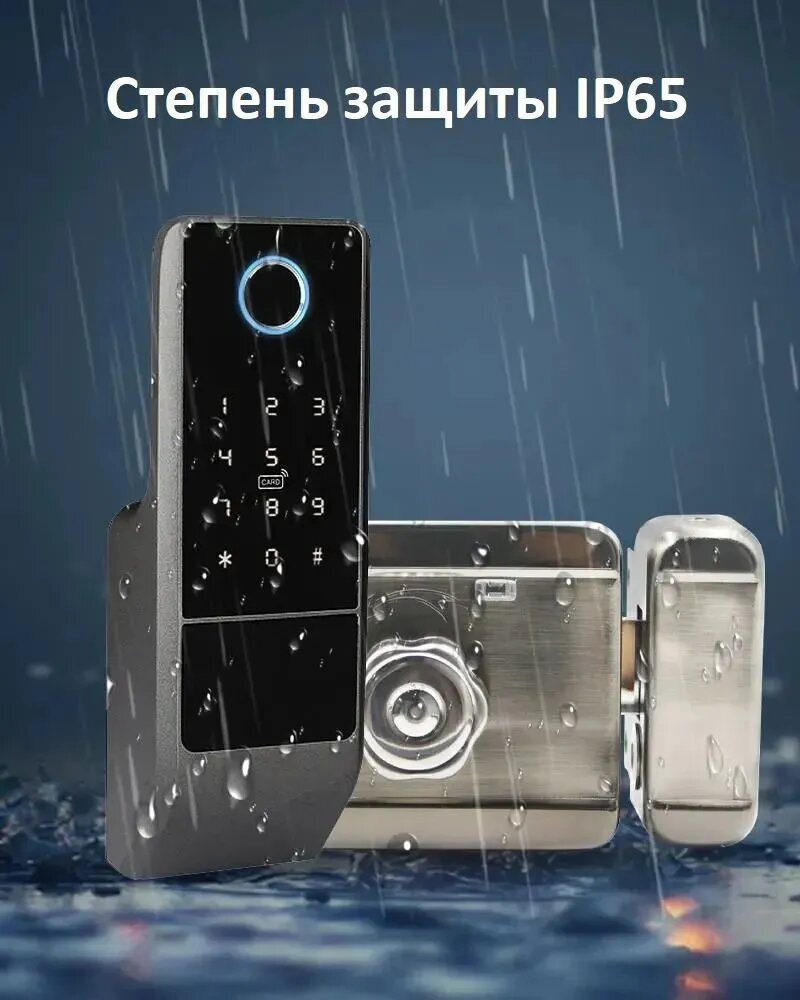 Умный дверной смарт-замок с приложением TTlock, с Bluetooth, отпечаток пальца, пароль, карта ключ, защита IP65