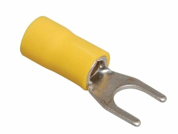Наконечник вилочный изолированный НВИ серии SV5,5-4 (желтый цвет),10шт