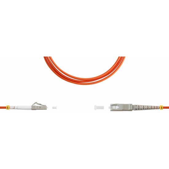 Патч-корд оптический Toplan , симплексный, LC/PC-SC/PC, MM 50/125 (OM2), 20 м, LSZH