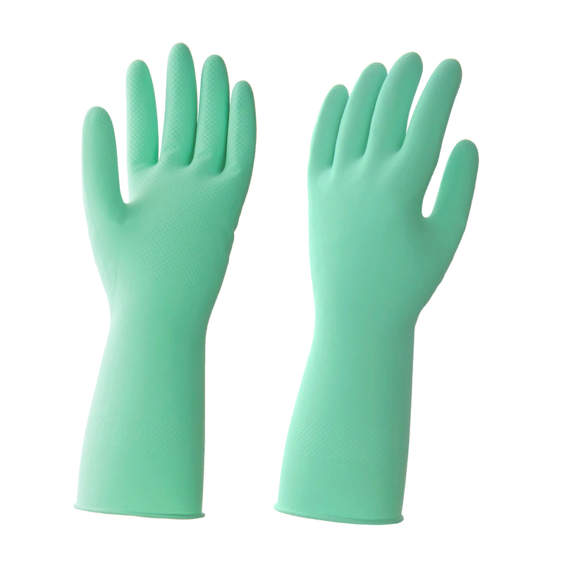 Перчатки КЩС латексные Hq Profiline сверхпрочные зеленые (размер 8, M), 1503044