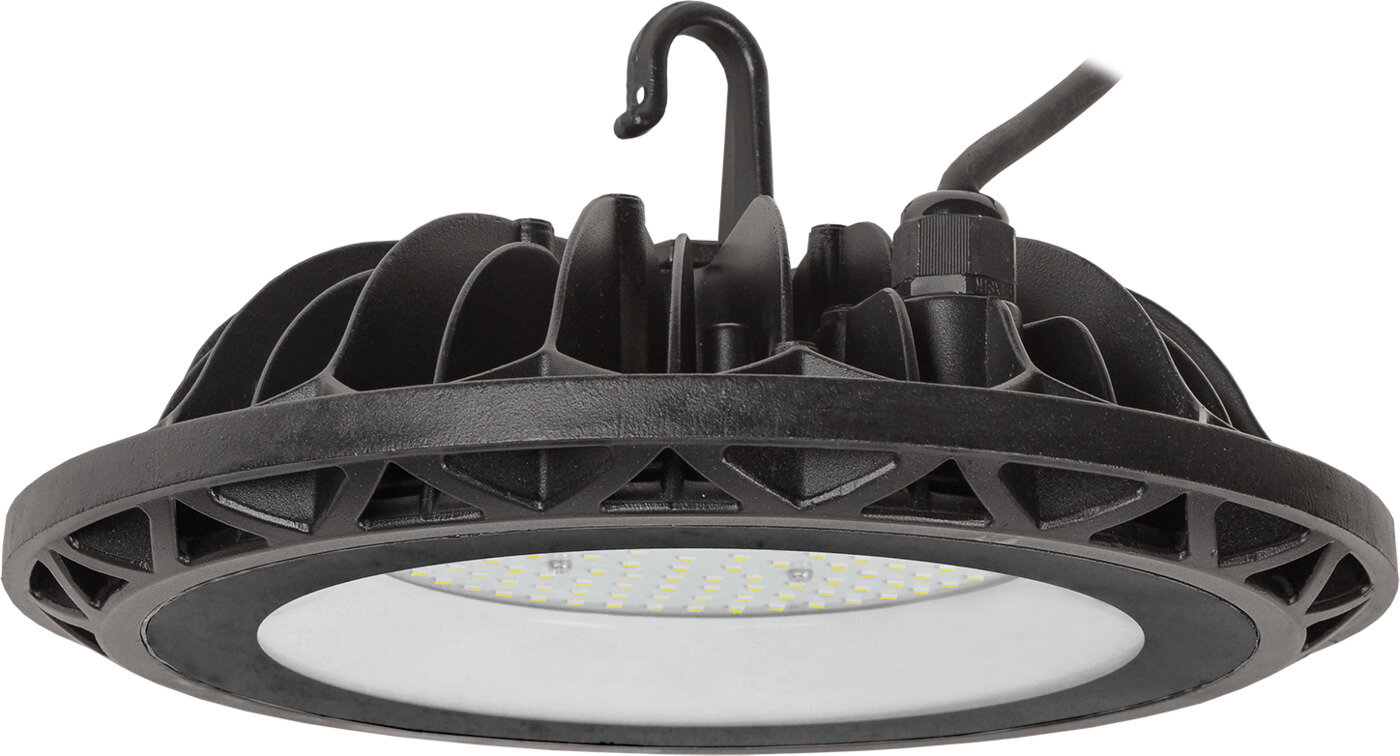 Светильник светодиодный IEK ДСП 4006, 200Вт, 6500К, IP65, алюминий, холодный белый, круглый