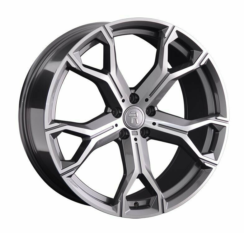 Колесный диск Replay B135 22x9.5" PCD5x112 ET37 D66,6 темно-серый глянцевый с полированными лучами