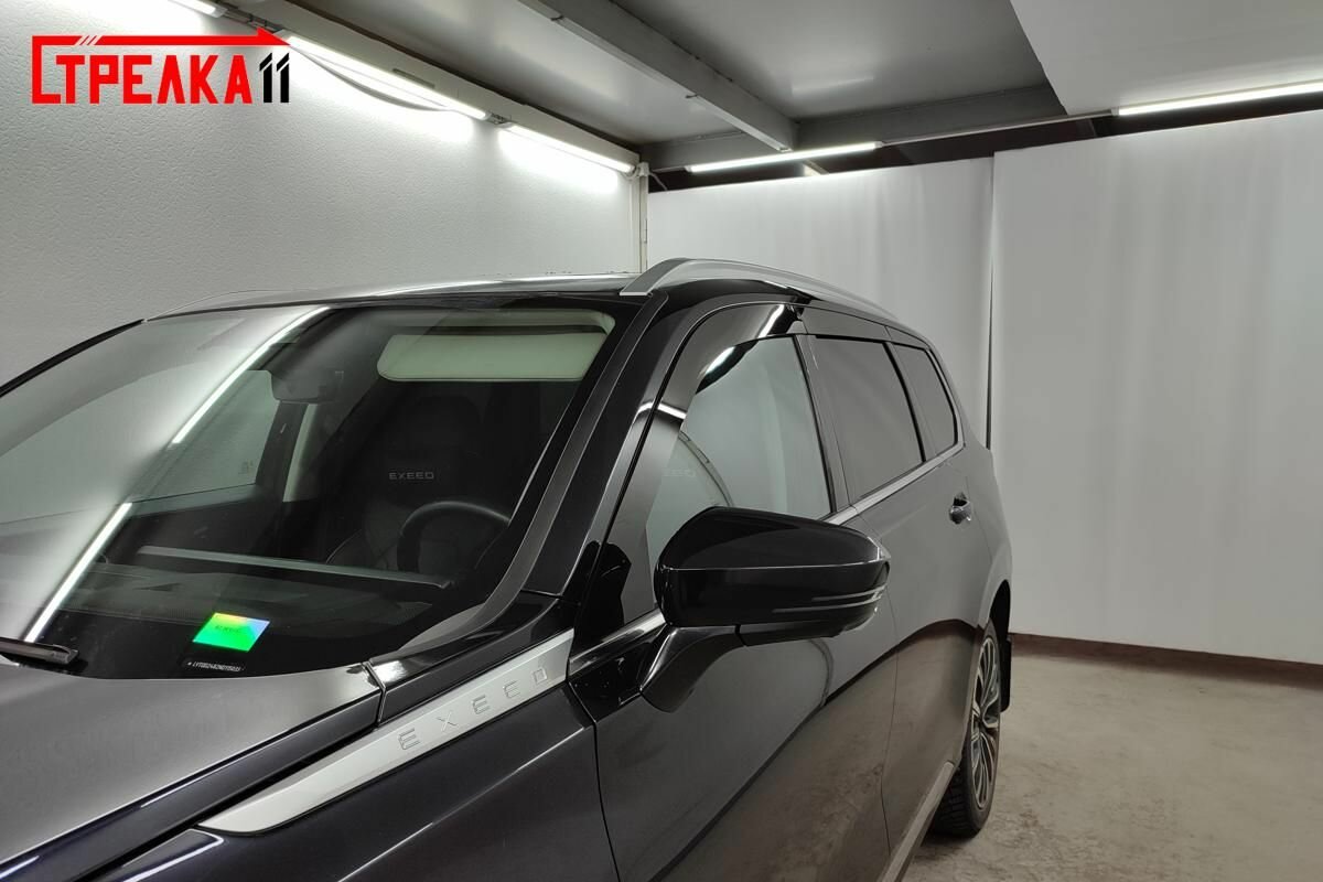 EXEED VX 2020-н. в. - 2D Дефлекторы окон черные