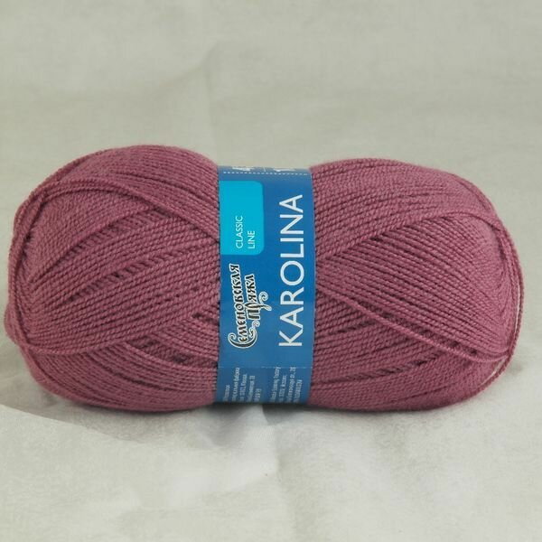 Пряжа Московская шерстопрядильная фабрика Каролина (Karolina) МШФ, брусн_NEW - 11197, 100% акрил, 5 мотков, 100 г, 435 м.