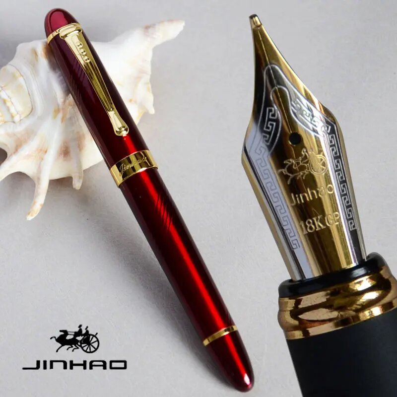 Перьевая ручка IRAURITA JINHAO X450 сине-красная as picture show
