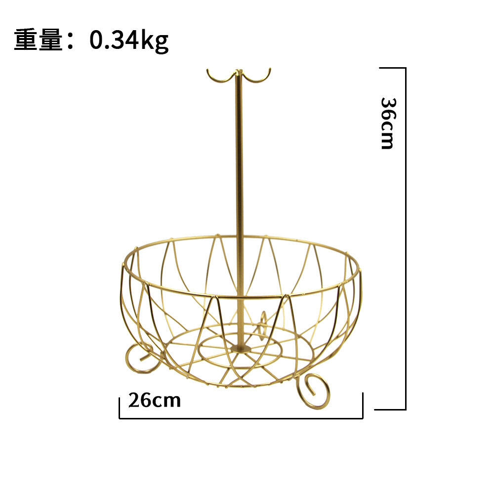 Премиум кросс-бордер крючок железное искусство фруктовая корзина большая домашняя многофункциональная фруктовая корзина простой стиль закусочная тарелка