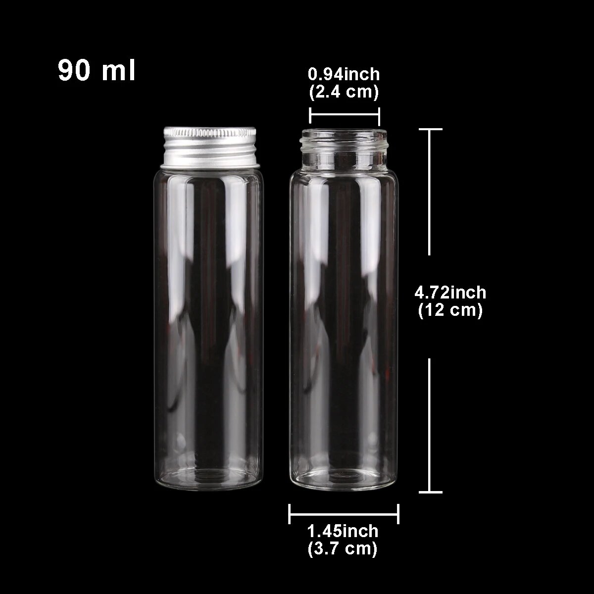 Стеклянные бутылки CHZHG 20-150 мл 90ml