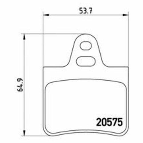 Комплект тормозных колодок Brembo P61062 для Citroen BX, CX I