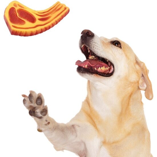 Игрушка Zoowell для собак Play (Стейк средней прожарки) жевательная 15см (petPT00011)