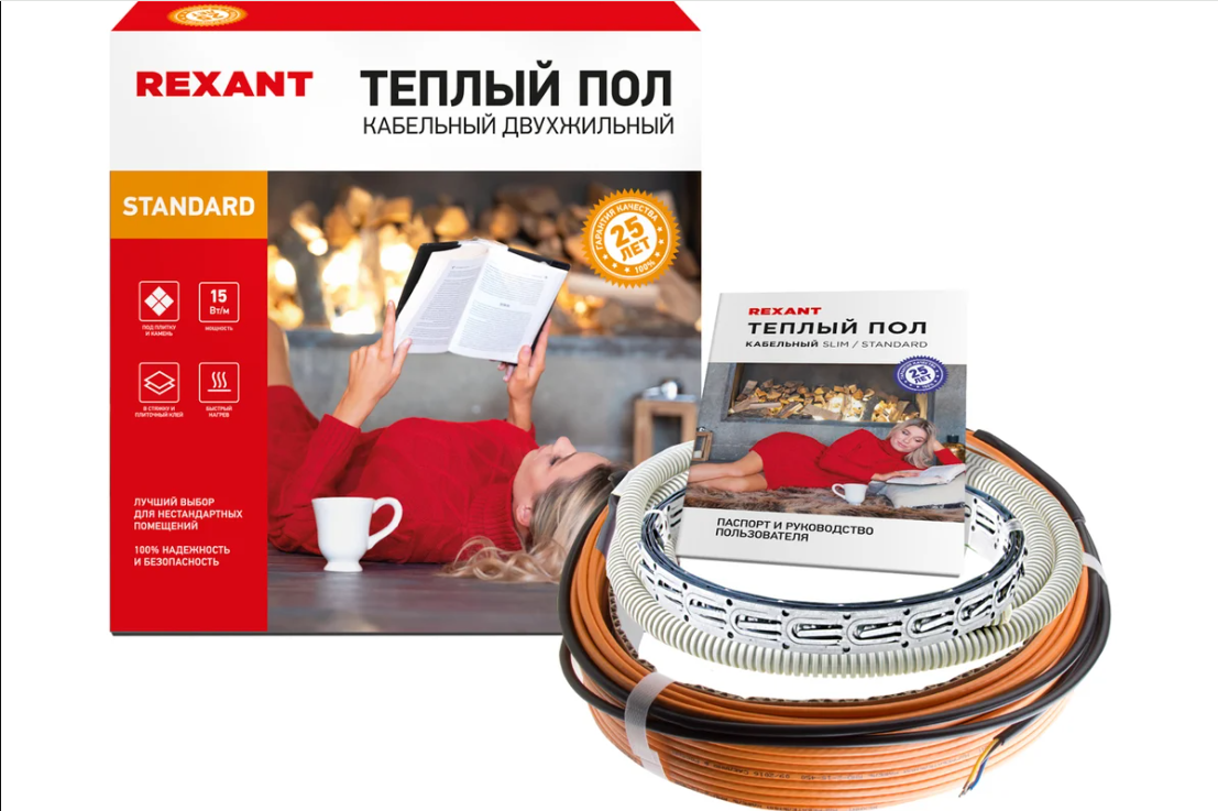 Теплый пол Rexant RND-120-1800 120 м 1800 Вт