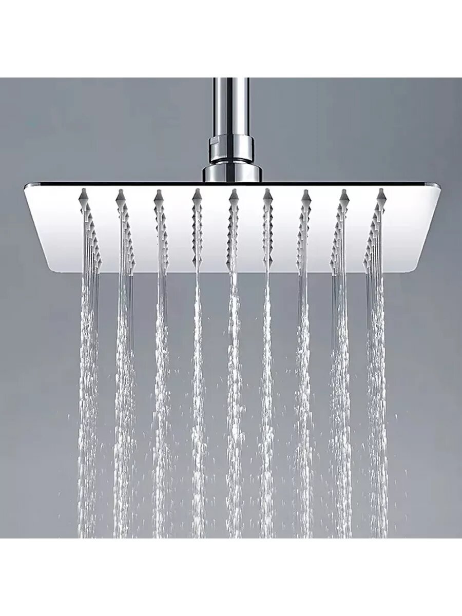 Верхний тропический душ G28 квадратный, нержавеющая сталь, хром