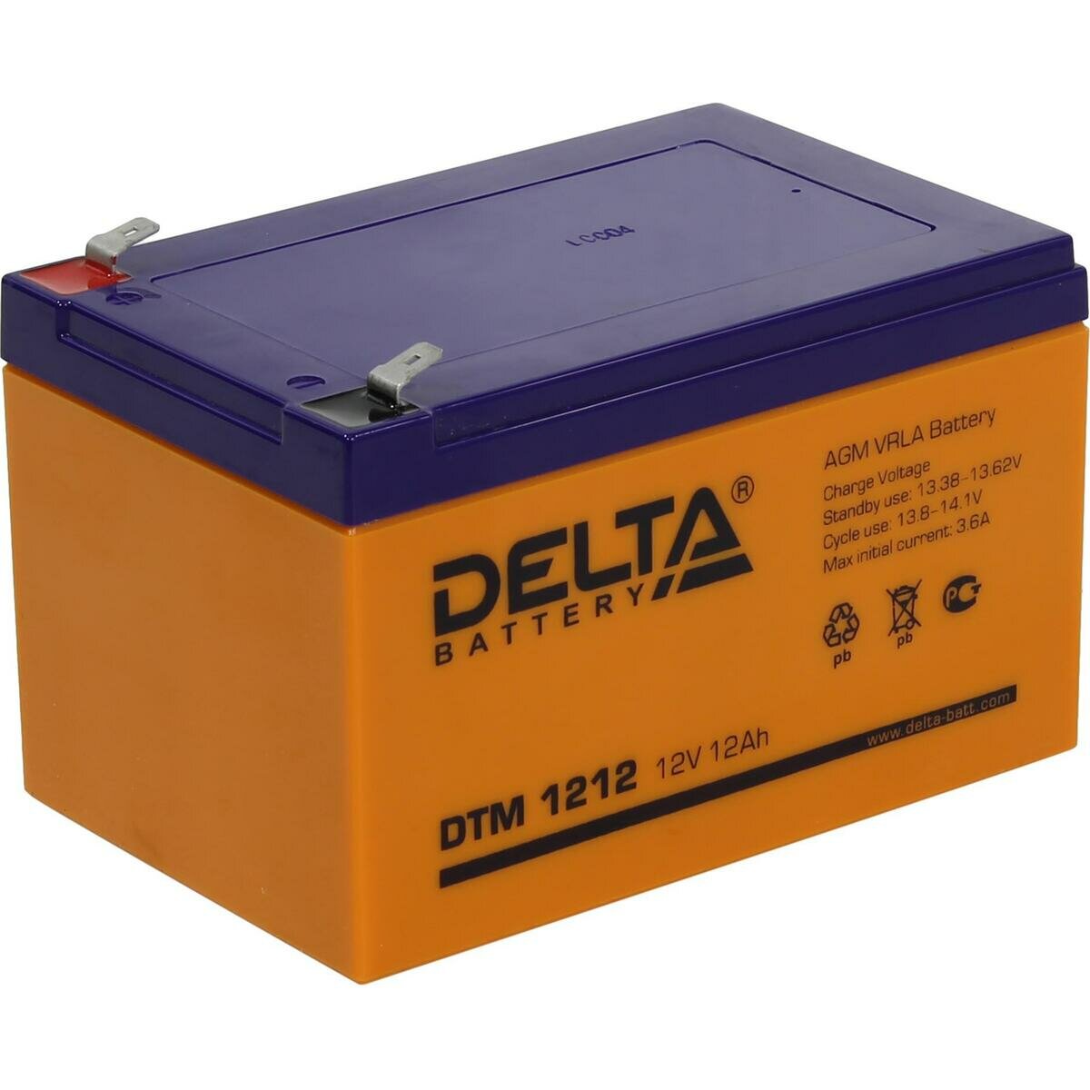 Аккумулятор Delta DTM 1212 (12V, 12Ah) для UPS