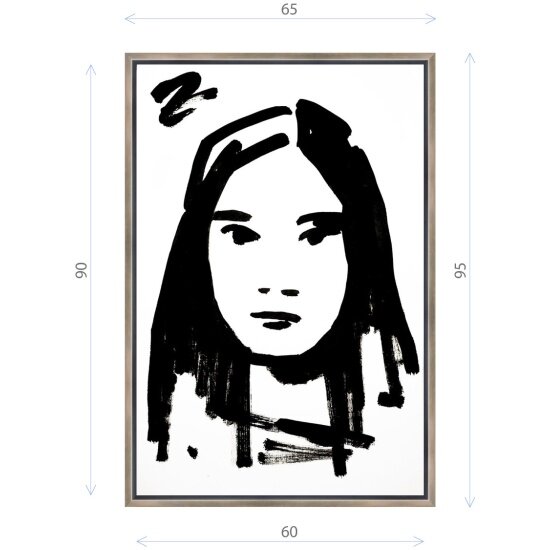 Картина Декор Депо Константина Малютина Маша Матовый холст в раме 95х65 см