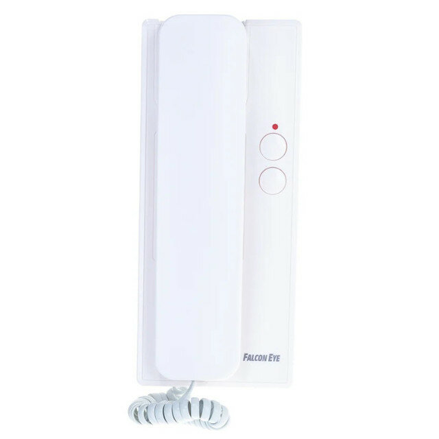 Falcone аудиотрубка координатная для подключения к домофонам белый на стену 1.5 м кабеля