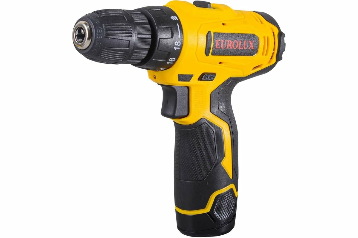 Аккумуляторная дрель-шуруповерт Eurolux ДА-12/2Li 72/14/38