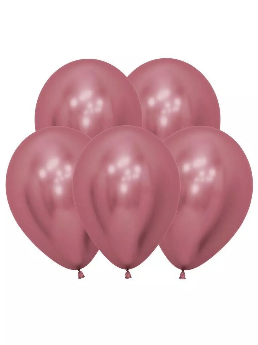 Рефлекс Розовый (Зеркальные шары) / Reflex Pink, латексный шар (12"/30 см ) 50 шт. / SEMPERTEX, Колумбия