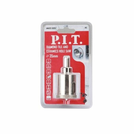Коронка алмазная по керамике P.I.T. 35x70 мм(AMAS12-0035)