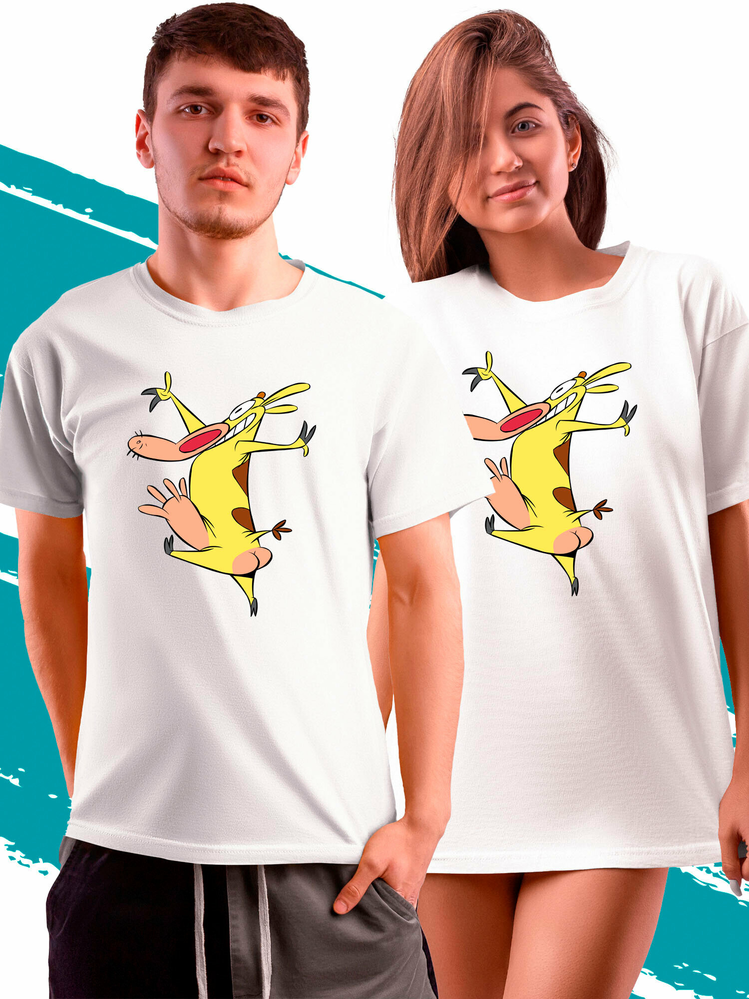 Футболка Корова и петушок Cow and Chicken