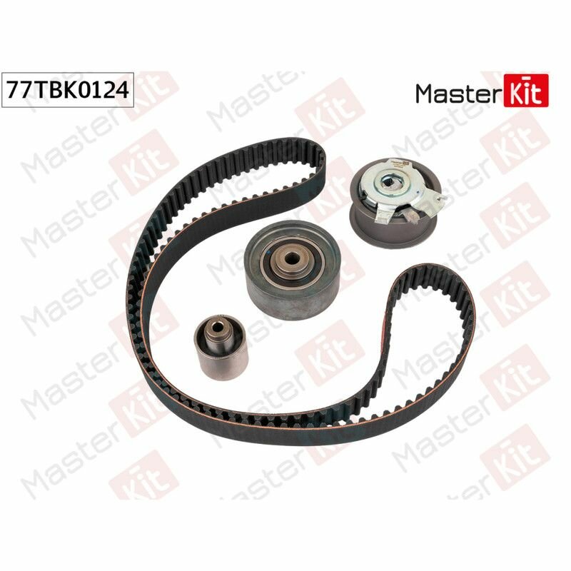 Комплект ремня ГРМ для а/м Volkswagen Golf, AUDI A3, SKODA Octavia, MASTERKIT 77TBK0124