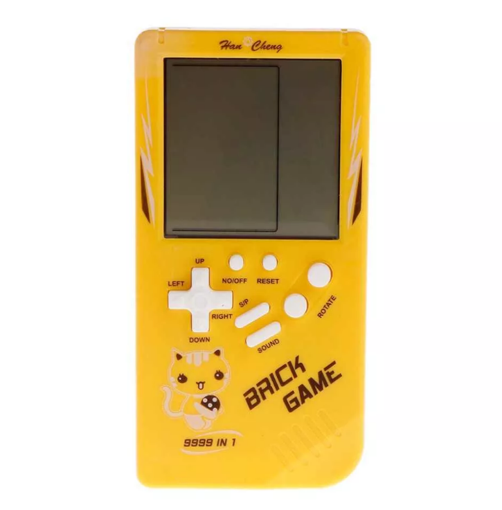 Классический портативный ретро Тетрис MyPads игровая приставка встроенных игр 23 игра нашего детства (Желтый)