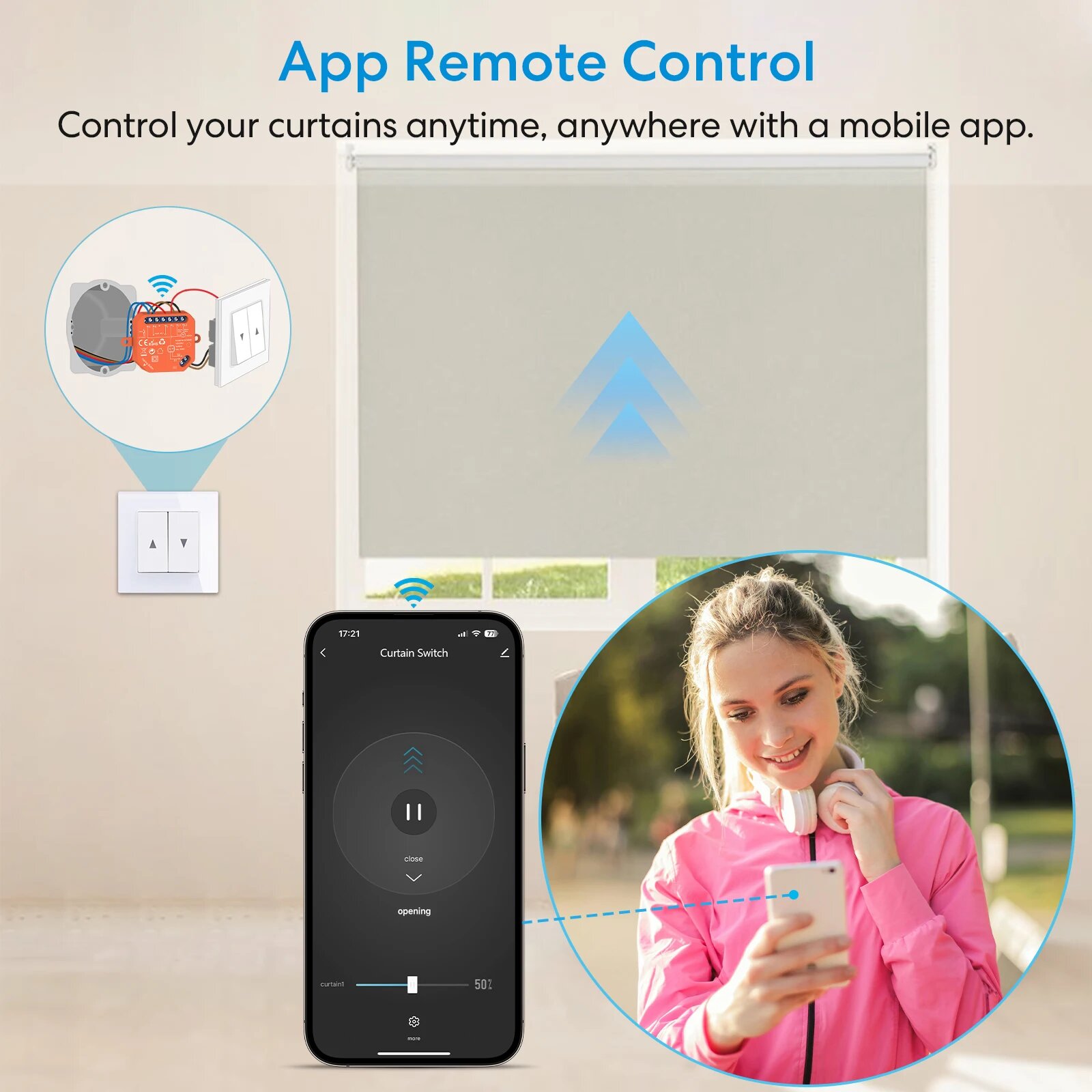 QCSMART ZigBee релейный модуль 3 PACK — фото 1