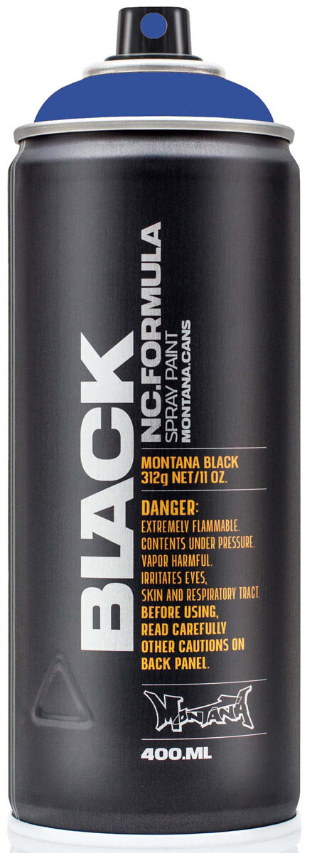 Краска для граффити аэрозольная BLACK энергетик синий 0,4л P5000 BLK