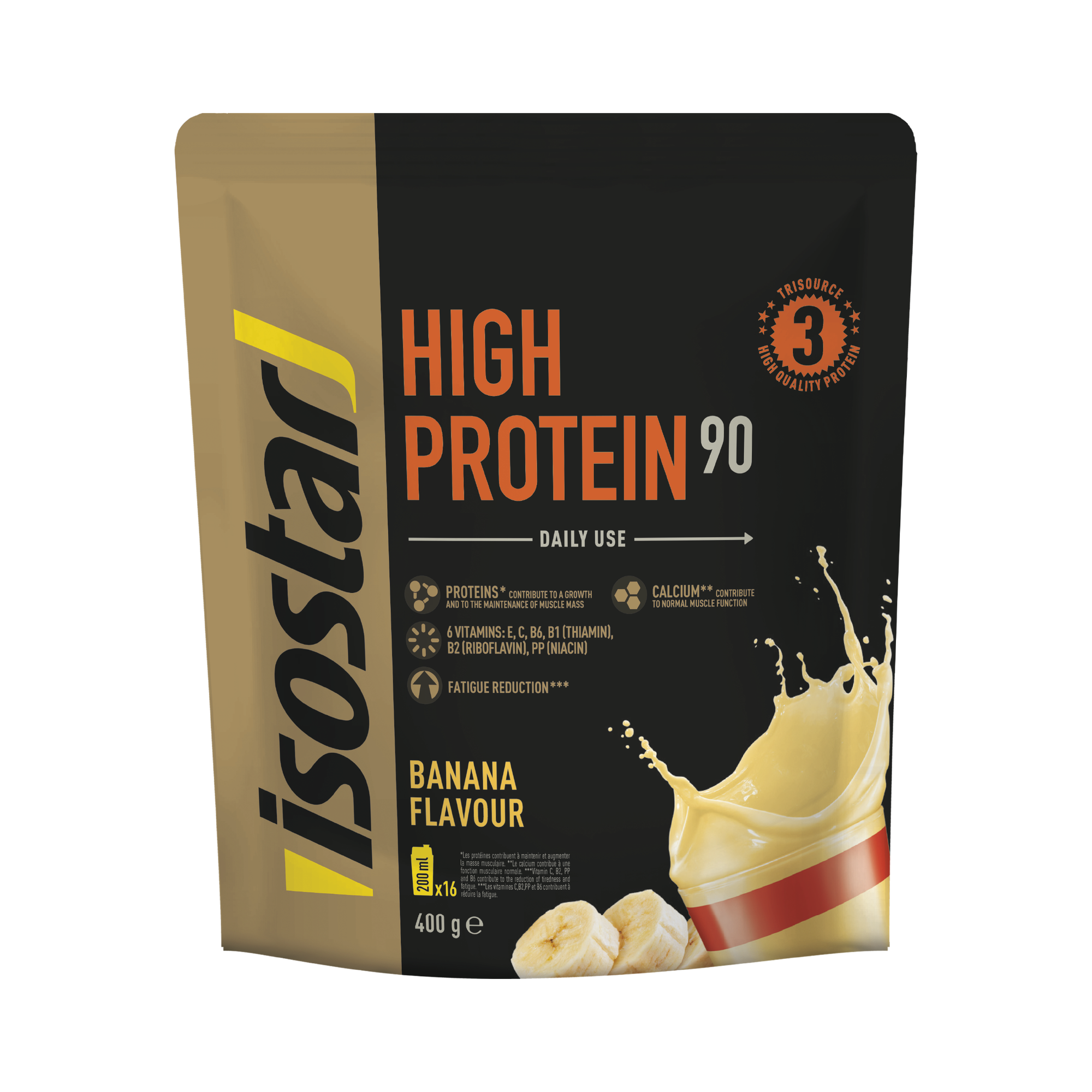 Протеиновый Напиток IsoStar High Protein, Банан, 400г, Порошок