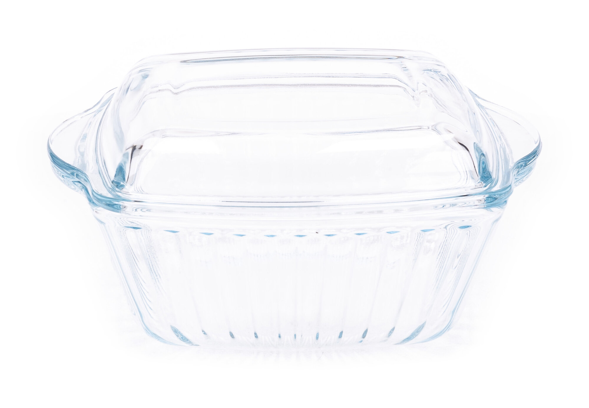 Форма для запекания Borcam / Боркам с крышкой, прямоугольная, из жаропрочного стекла, 20.4х16х9.5см, 1л / емкость для выпечки