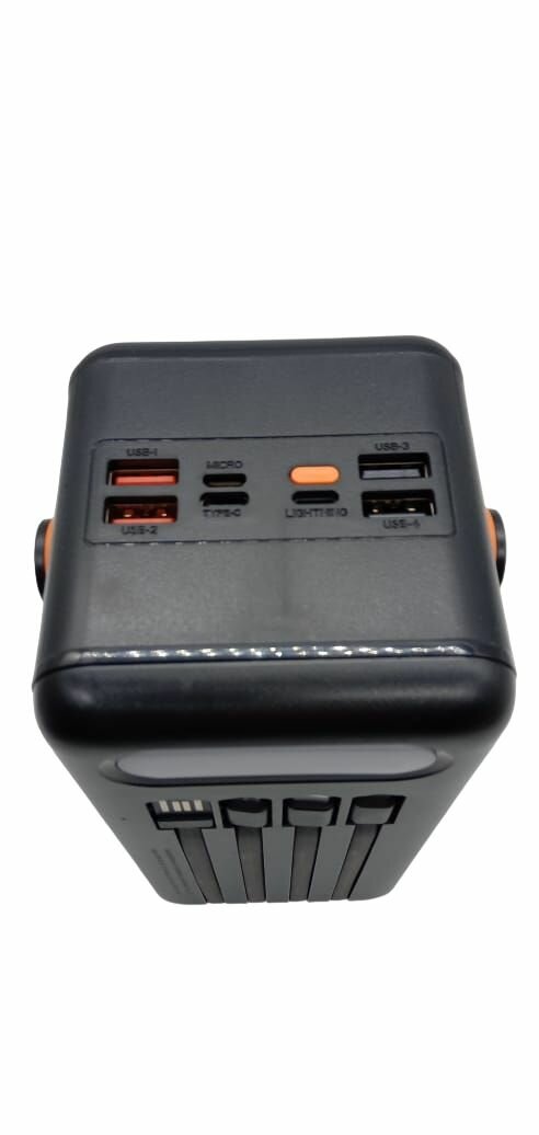 Внешний аккумулятор 80000 мАч с солнечной батареей 4input-7output