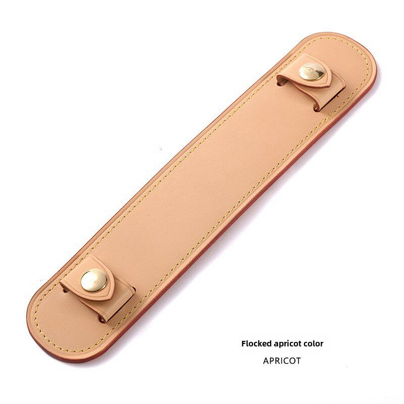 Наплечники D-7 с заклепками из кожи абрикосового цвета