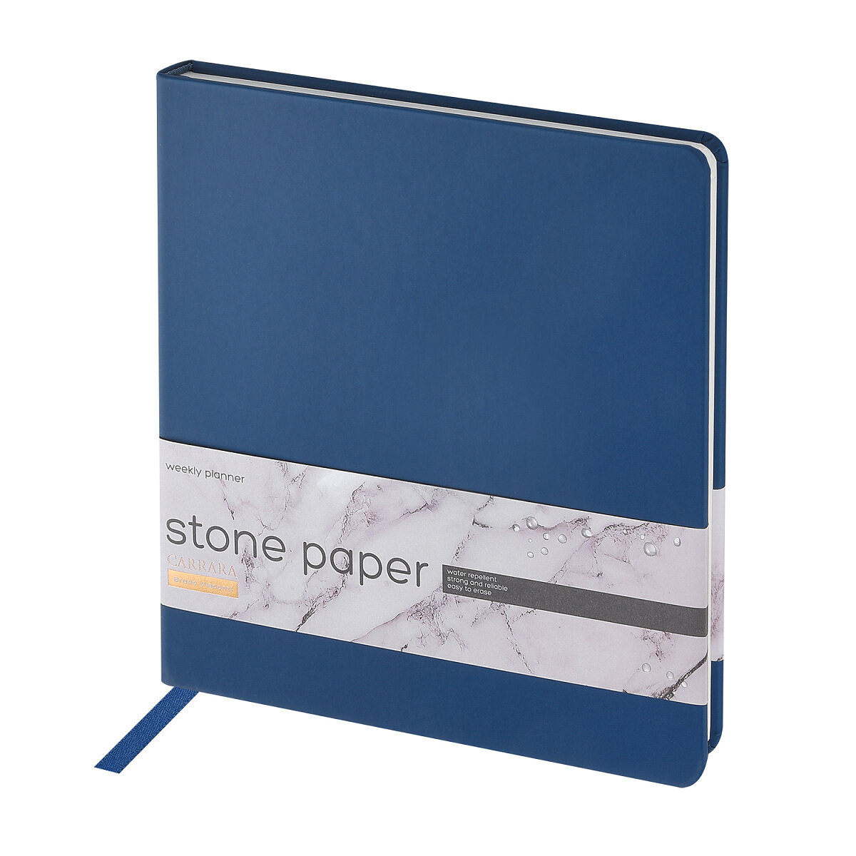 Еженедельник недатированный А5+ Bruno Visconti "CARRARA" (темно-синий)