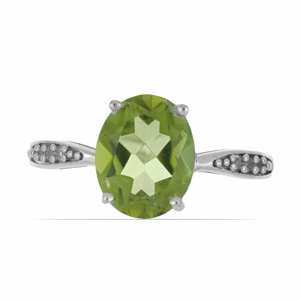 Кольцо, серебро, 925 проба, родирование, топаз, кварц