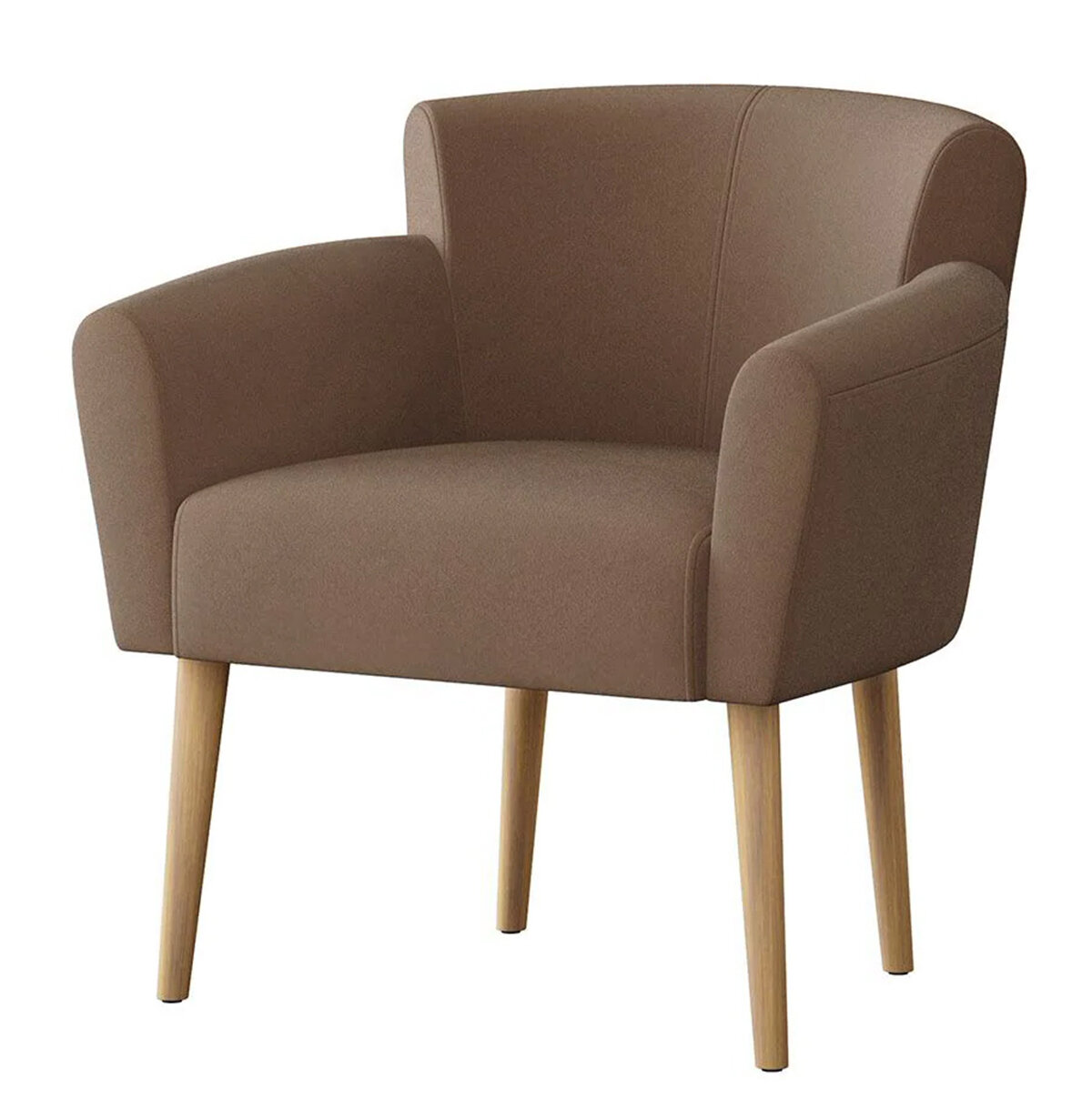 Кресло Вирджиния Велюр Луна 25 браун