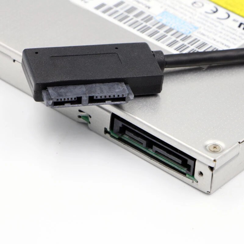 35 см USB-адаптер для ПК 6P 7P CD DVD Rom SATA в USB 2.0 Конвертер Slimline Sata 13-контактный кабель для ПК, ноутбука, ноутбука — фото 1
