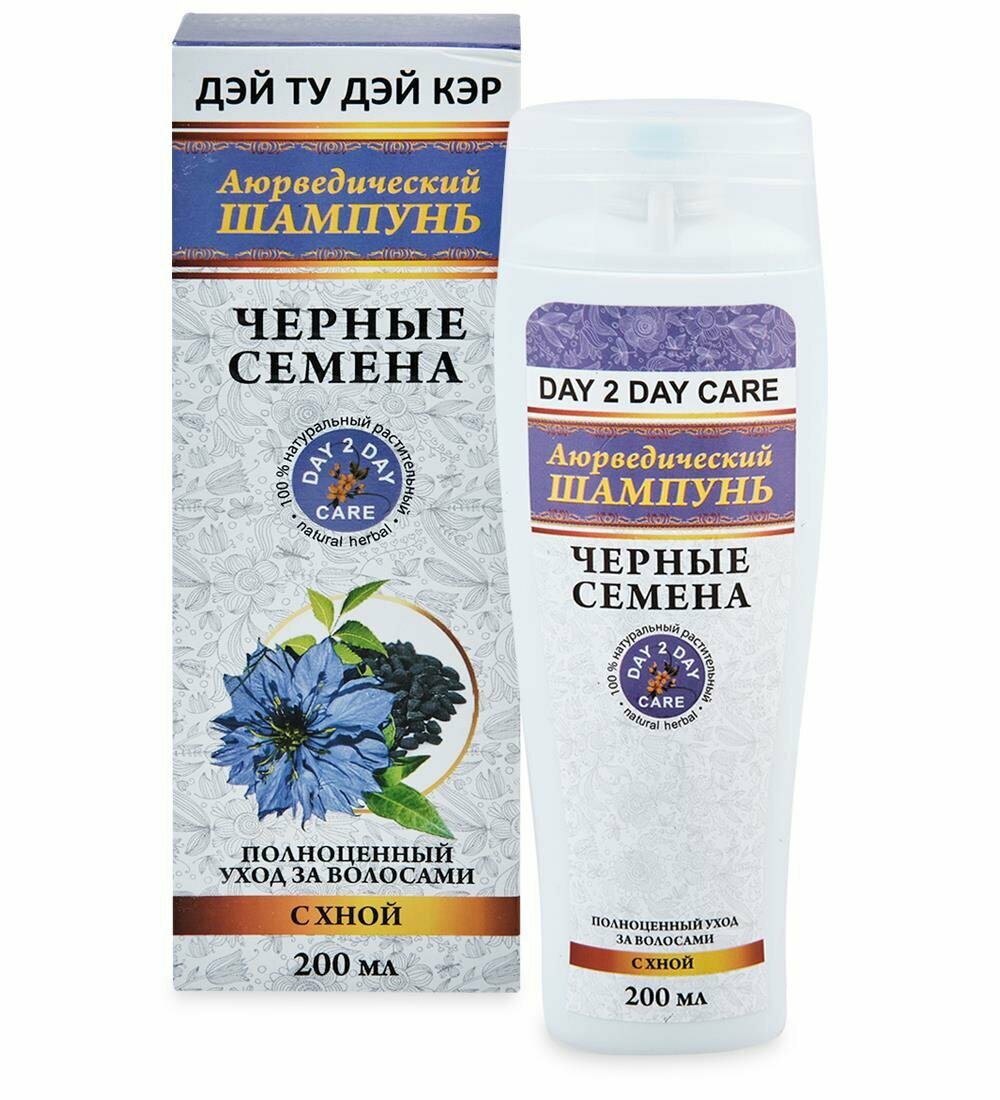 Аюрведический шампунь "Черные семена с Хной", 200 мл, Индия A2189845 разностор