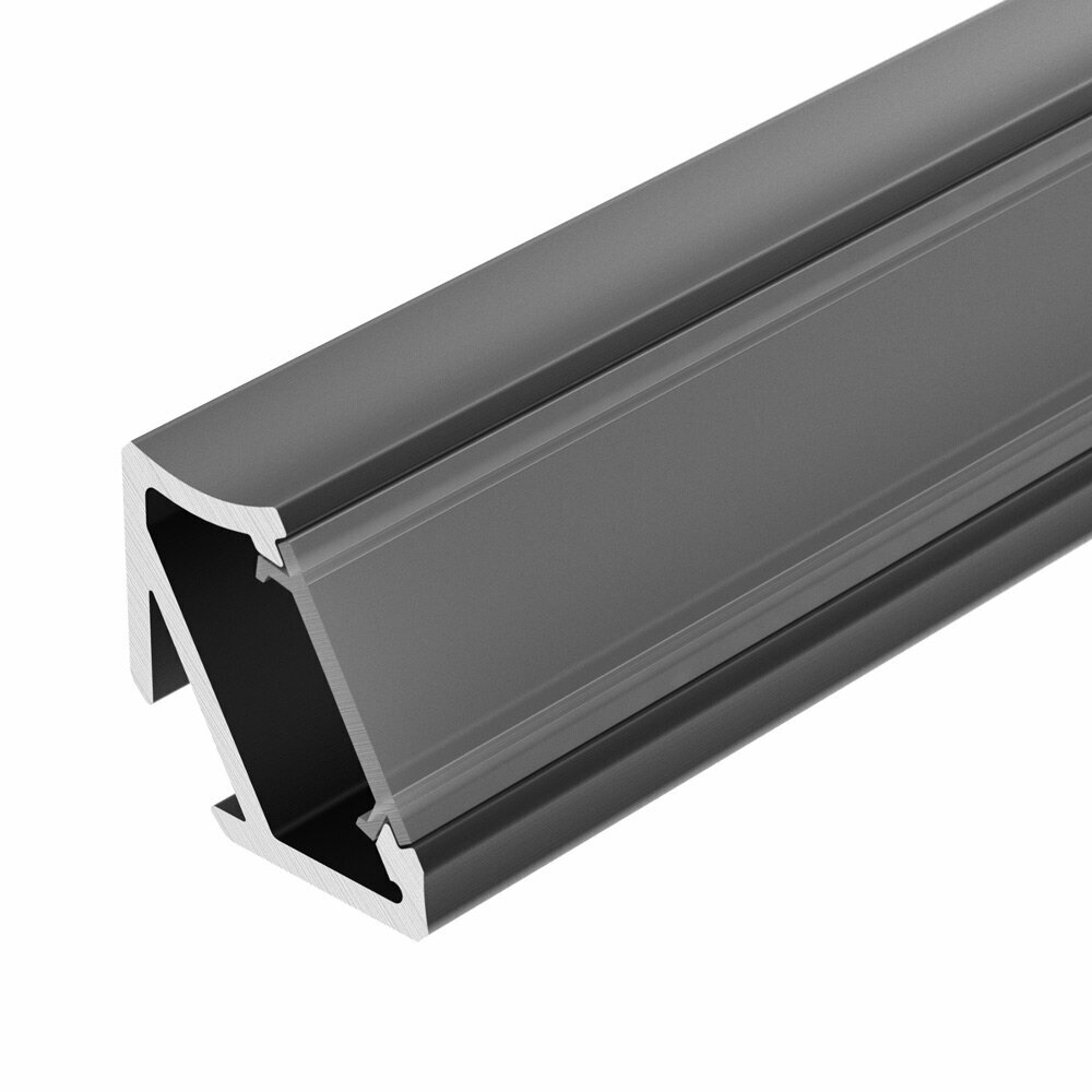Профиль для светодиодной ленты Arlight Профиль ALM-V60-2020 ANOD Black (Arlight, Алюминий)
