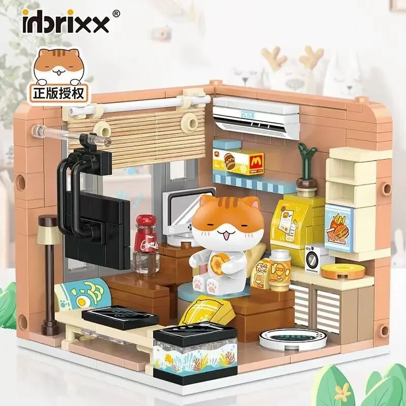Конструктор idbrixx Lamian с кошками, 263 детали