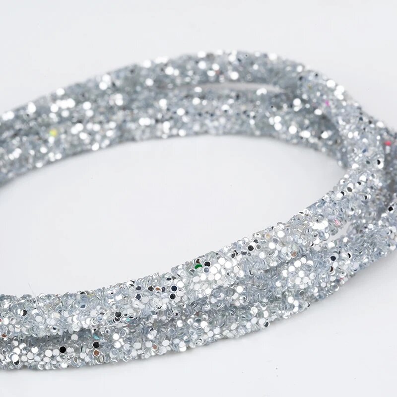 RESEN Шнурок для страз 6 мм 3 ярда Серебряный, 6mm-1yard, Sliver