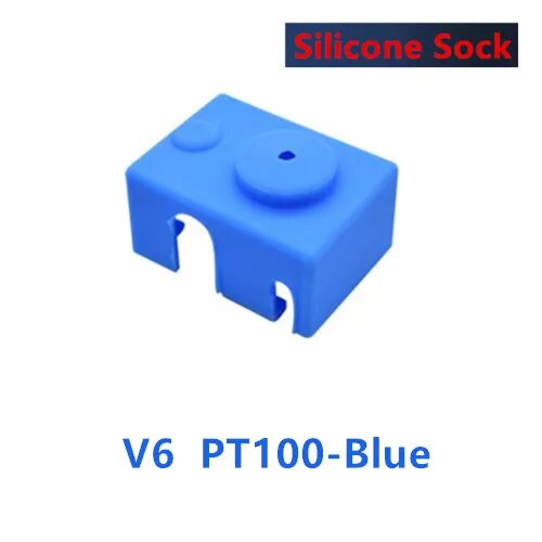 Силиконовый носок V6 PT100 Blue для нагревателя
