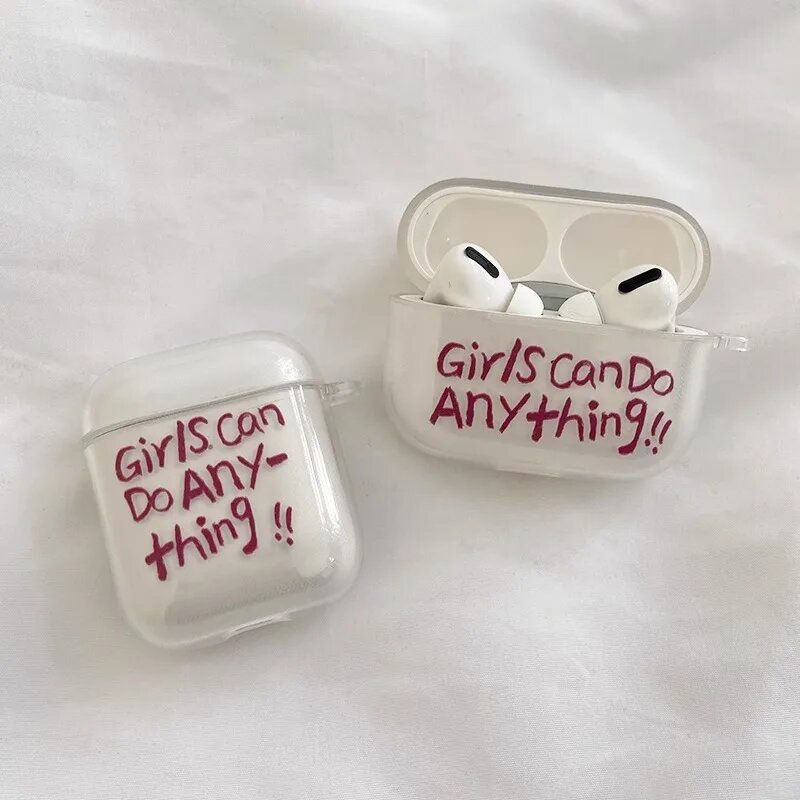 Прозрачный чехол для Apple Airpods 3 Pro с корейским дизайном для девочек, милый мультяшный чехол для Airpods 1, 2, Air Pods Pro 2, чехол для Airpods, чехол для Air Pods