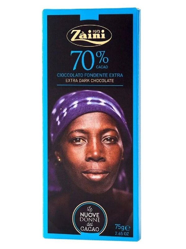 Шоколад ZAINI темный шоколад 70% "Women of cocoa" 75г