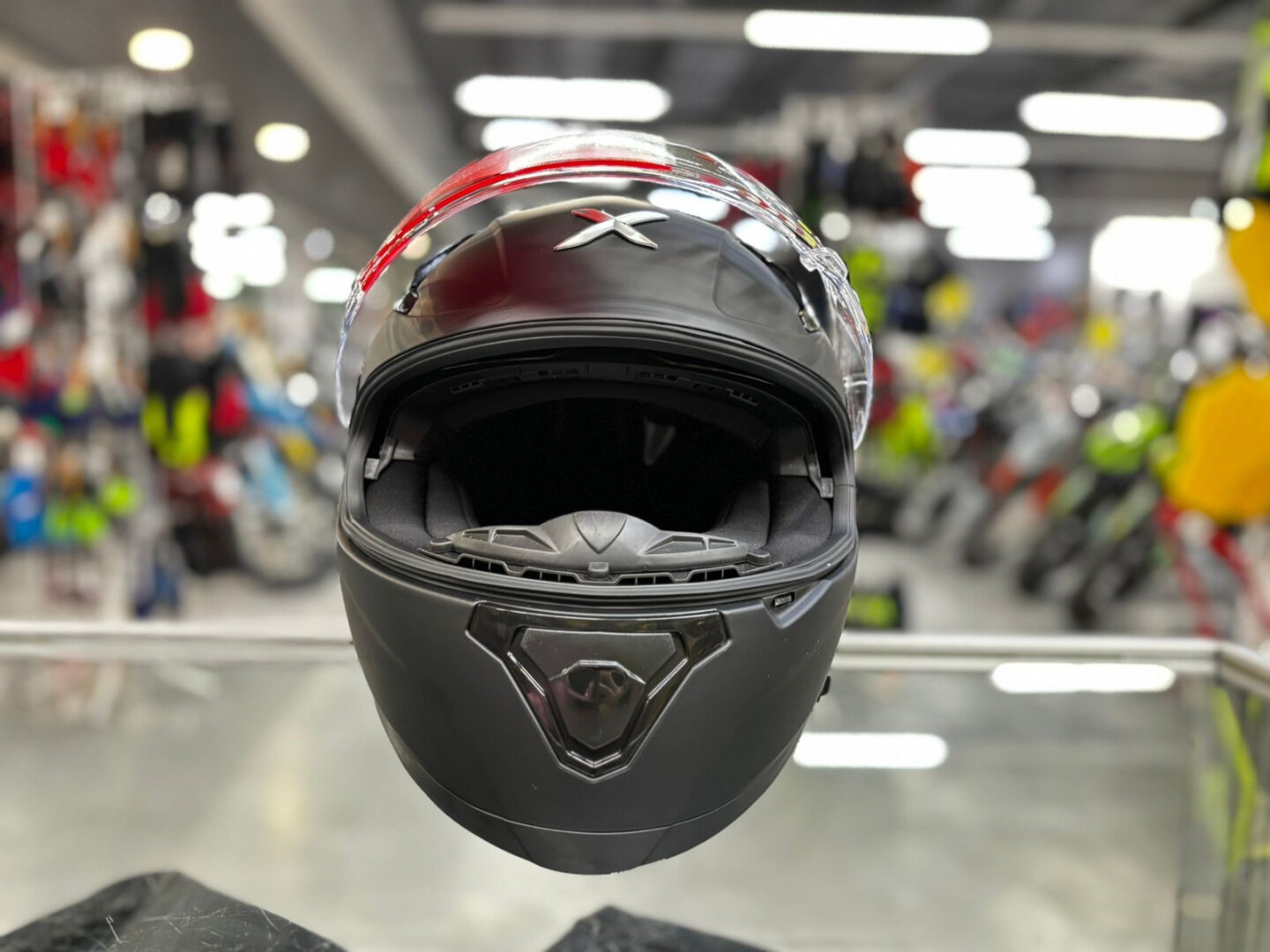 Мотошлем (интеграл) AXOR APEX SOLID-E (чёрный матовый), Сертификация – ECE R-22.06 (Европа) DOT FMVSS NO. 218 (США)